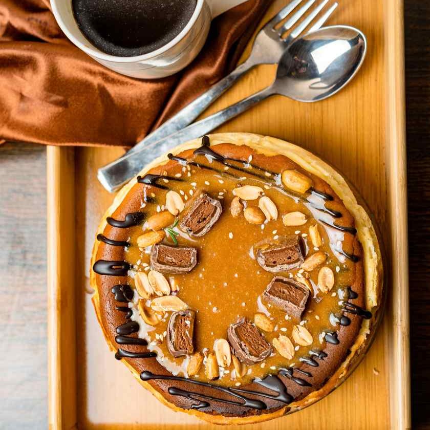 Fresh Caramel & Roasted Peanut Basque Cheesecake – kharayobakes